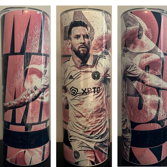 Handmade | Dining | Lionel Messi Inter Miami 2oz Stainless Steel ...